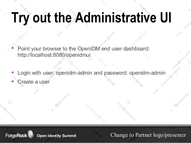 Getting Started with OpenIDM