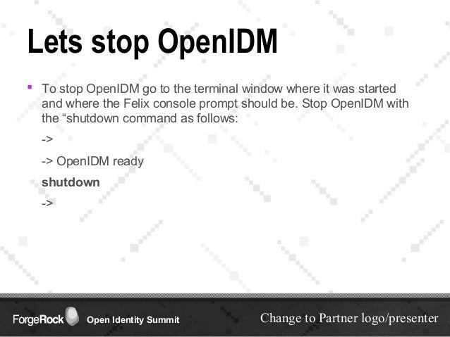 Getting Started with OpenIDM