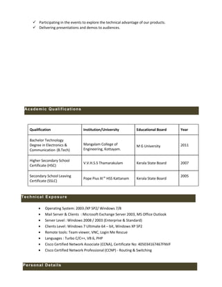 Muneer Resume | PDF