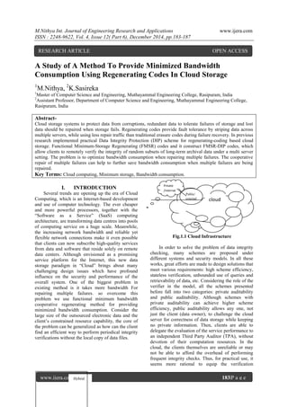 A Study of A Method To Provide Minimized Bandwidth Consumption Using ...