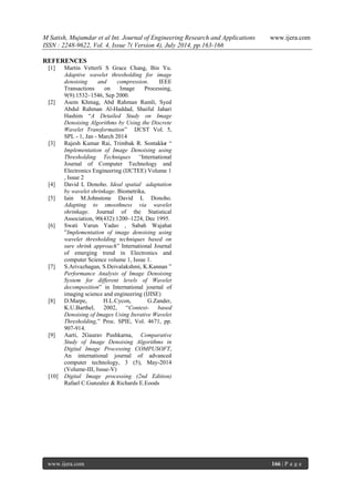 Image Denoising Using Wavelet Transform | PDF