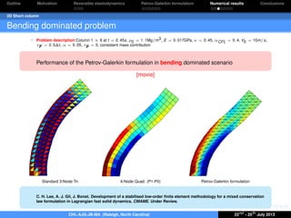Development of a low order stabilised Petrov-Galerkin formulation for a mixed conservation law ...