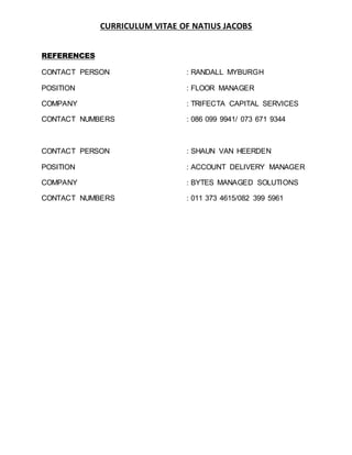 CV - Natius Jacobs | DOCX