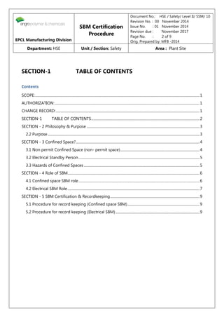 Section 10 - SBM Certification Procedure | PDF