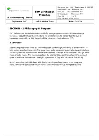 Section 10 - SBM Certification Procedure | PDF