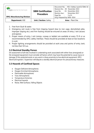 Section 10 - SBM Certification Procedure | PDF