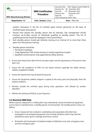 Section 10 - SBM Certification Procedure | PDF