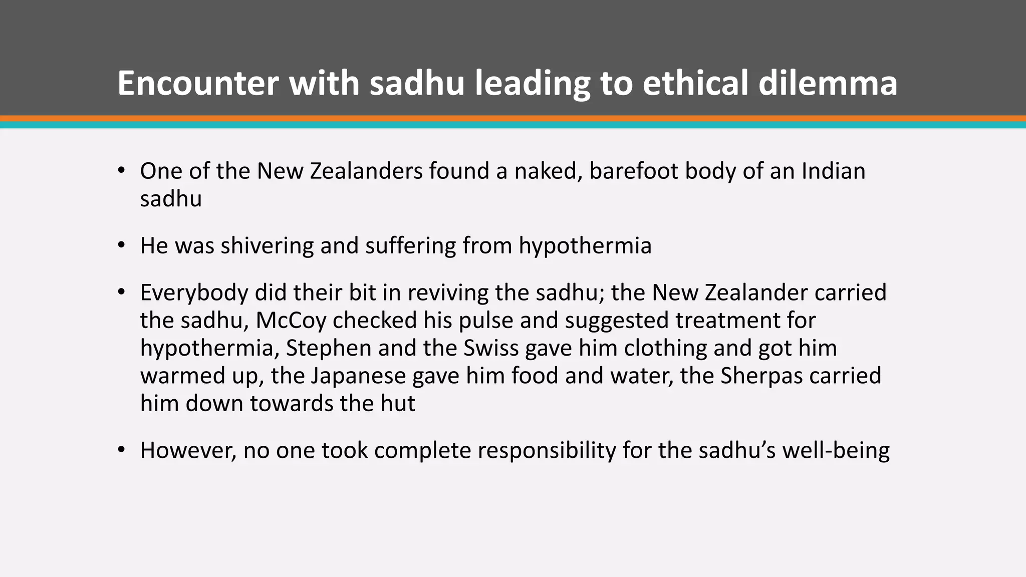 The parable of the sadhu | PPTX