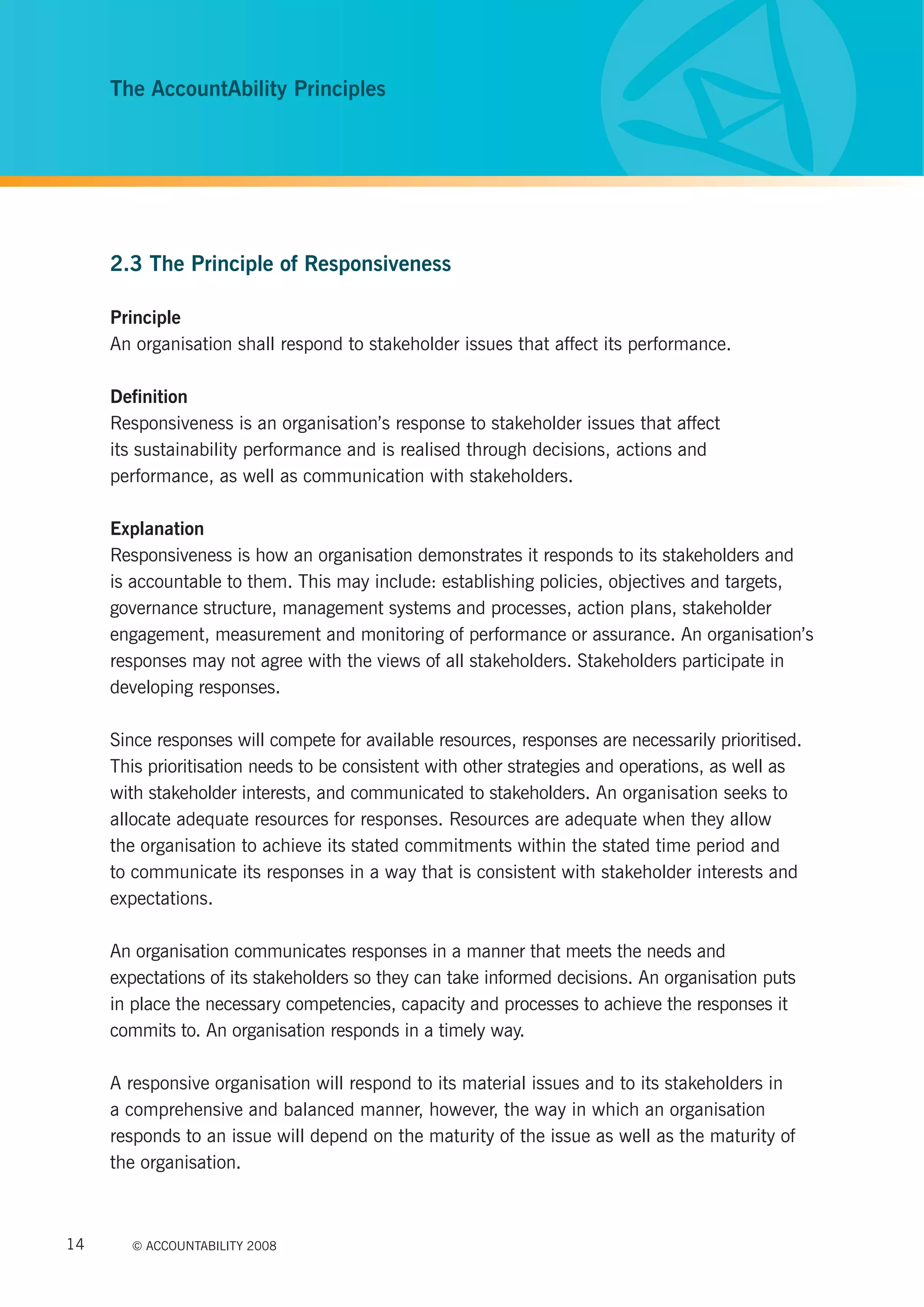 AA1000 APS 2008 final | PDF