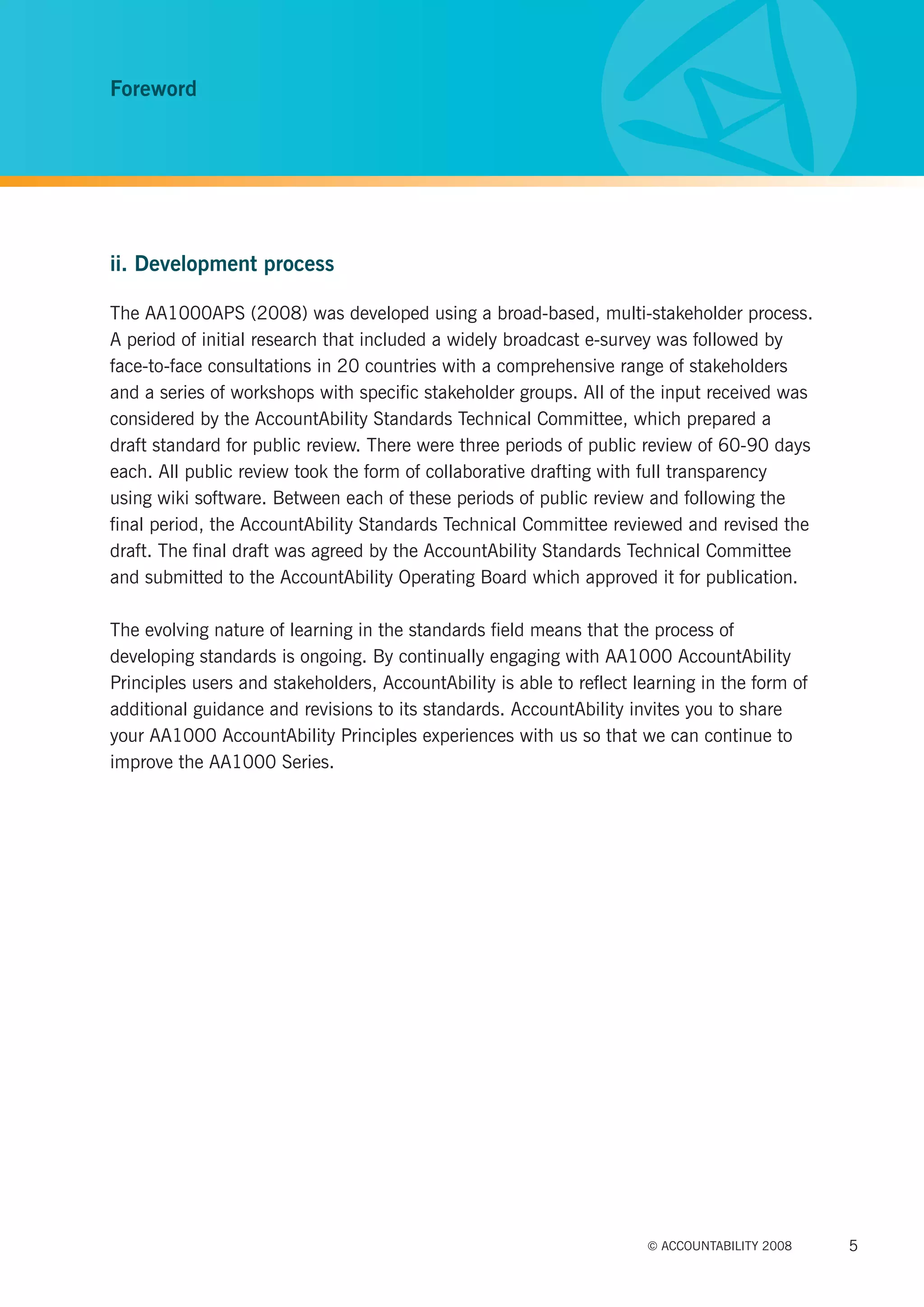 AA1000 APS 2008 final | PDF