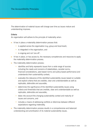 AA1000 APS 2008 final | PDF