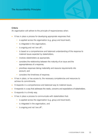 AA1000 APS 2008 final | PDF