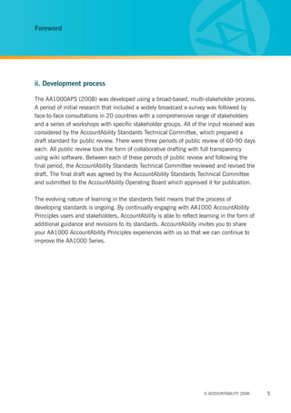 AA1000 APS 2008 final | PDF