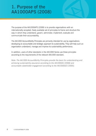 AA1000 APS 2008 final | PDF