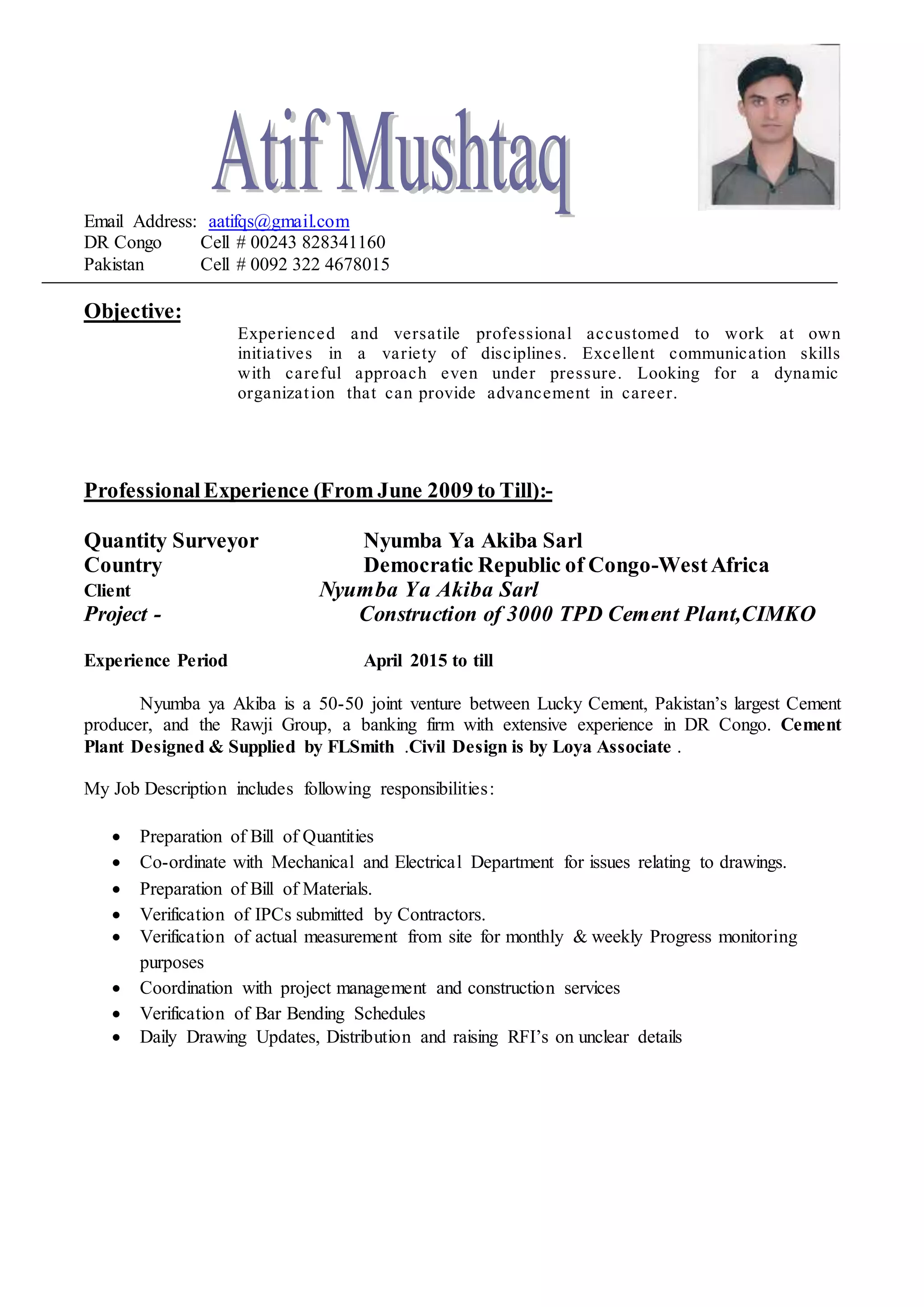 Atif Mushtaq CV-1 | DOCX
