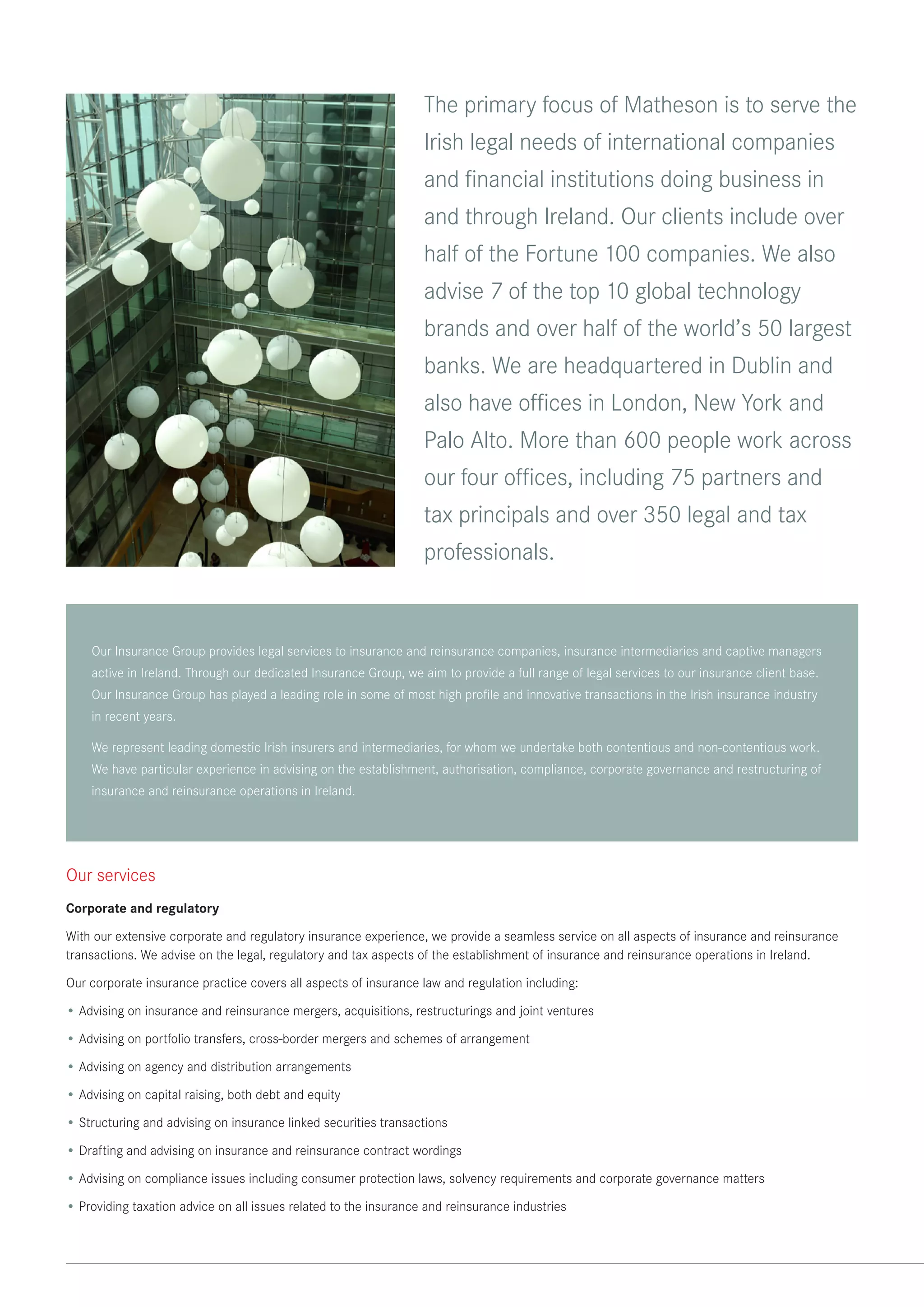 Matheson Insurance_Group_Brochure | PDF | Legal Services Industry ...