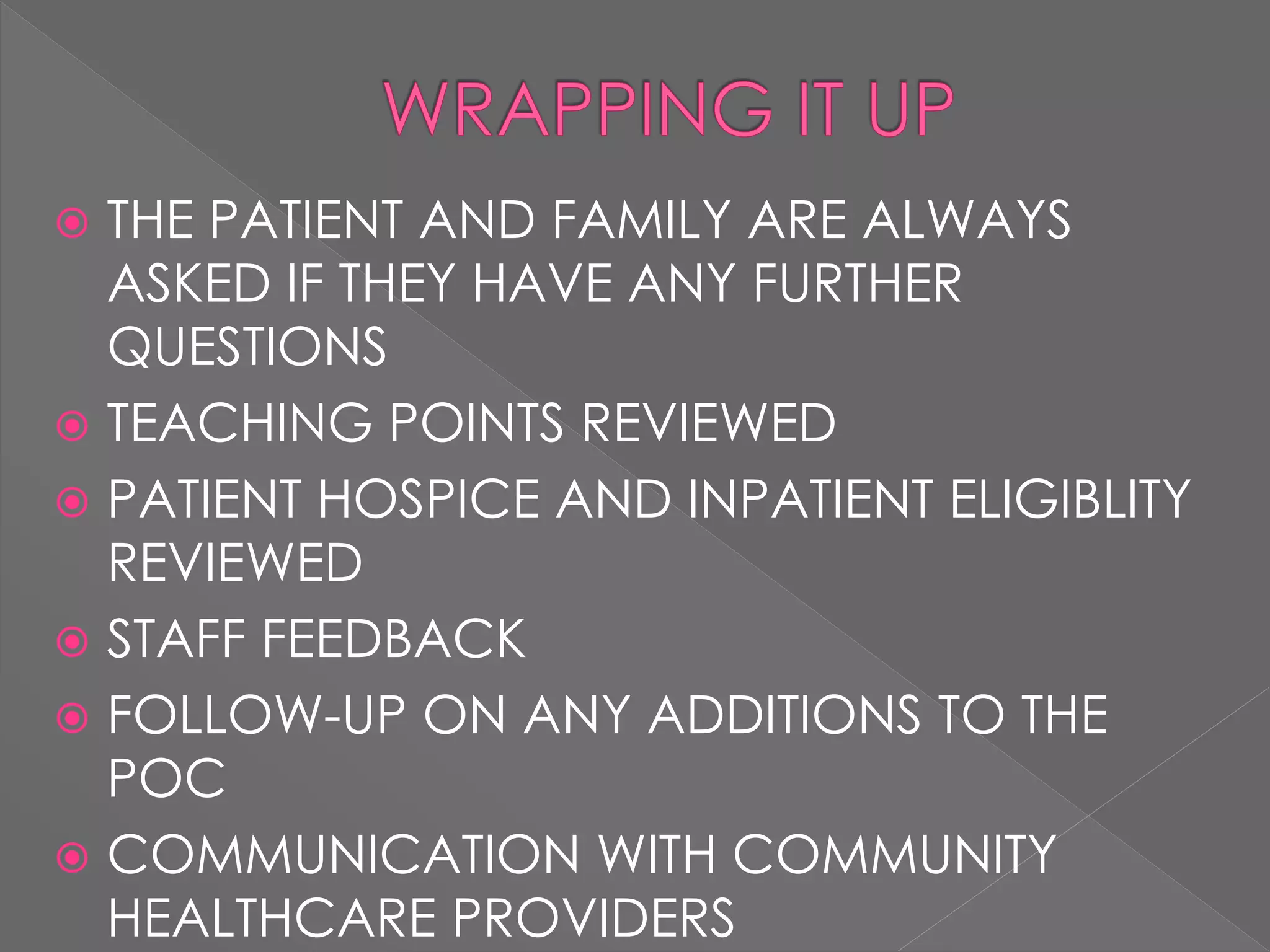 INTERDISCIPLINARY TEAM ROUNDS | PPTX