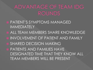 INTERDISCIPLINARY TEAM ROUNDS | PPTX