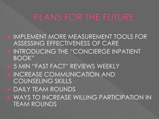 INTERDISCIPLINARY TEAM ROUNDS | PPTX