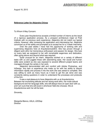 Reference Letter | PDF