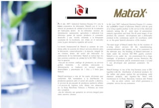 Catalogo de Matrax | PDF