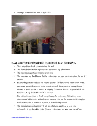 FIRE SAFETY AWARENESS | PDF