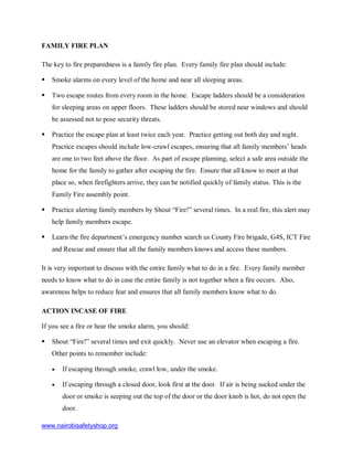 FIRE SAFETY AWARENESS | PDF