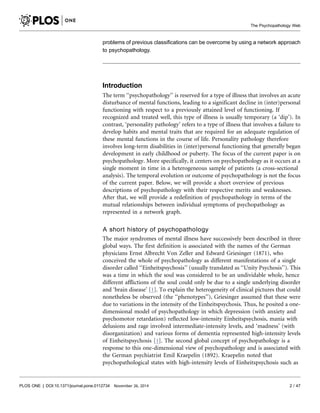 Goekoop and Goekoop 2014 A Network View on Psychiatric Disorders ...