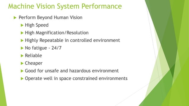 Machine Vision Systems And Applications | PPTX | Cameras and Camcorders ...