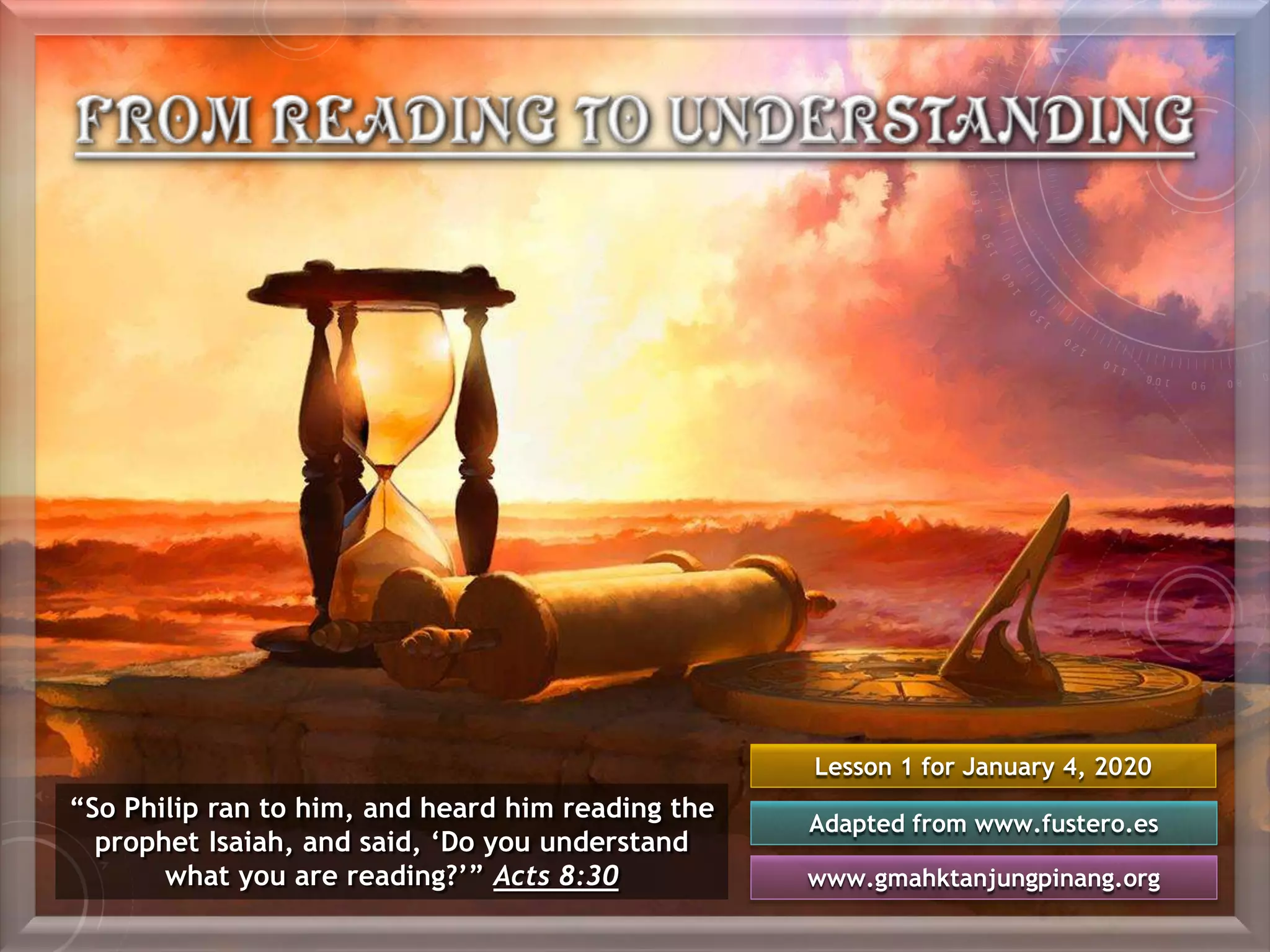 Sabbath school lesson 1, 1st quarter 2020 | PPTX