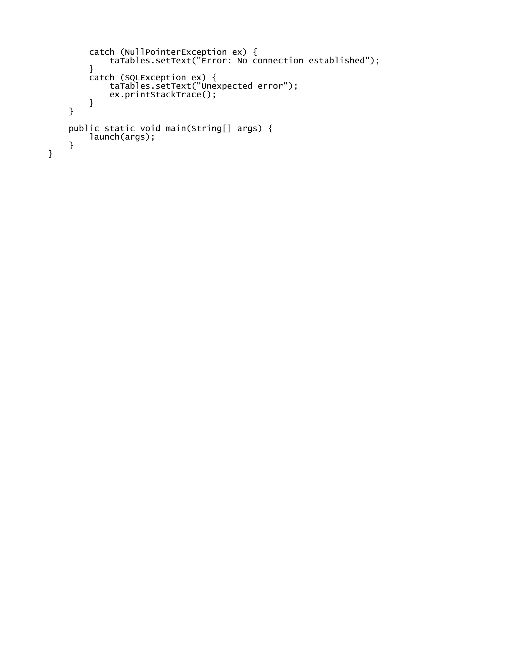 Database Connection Pane | PDF