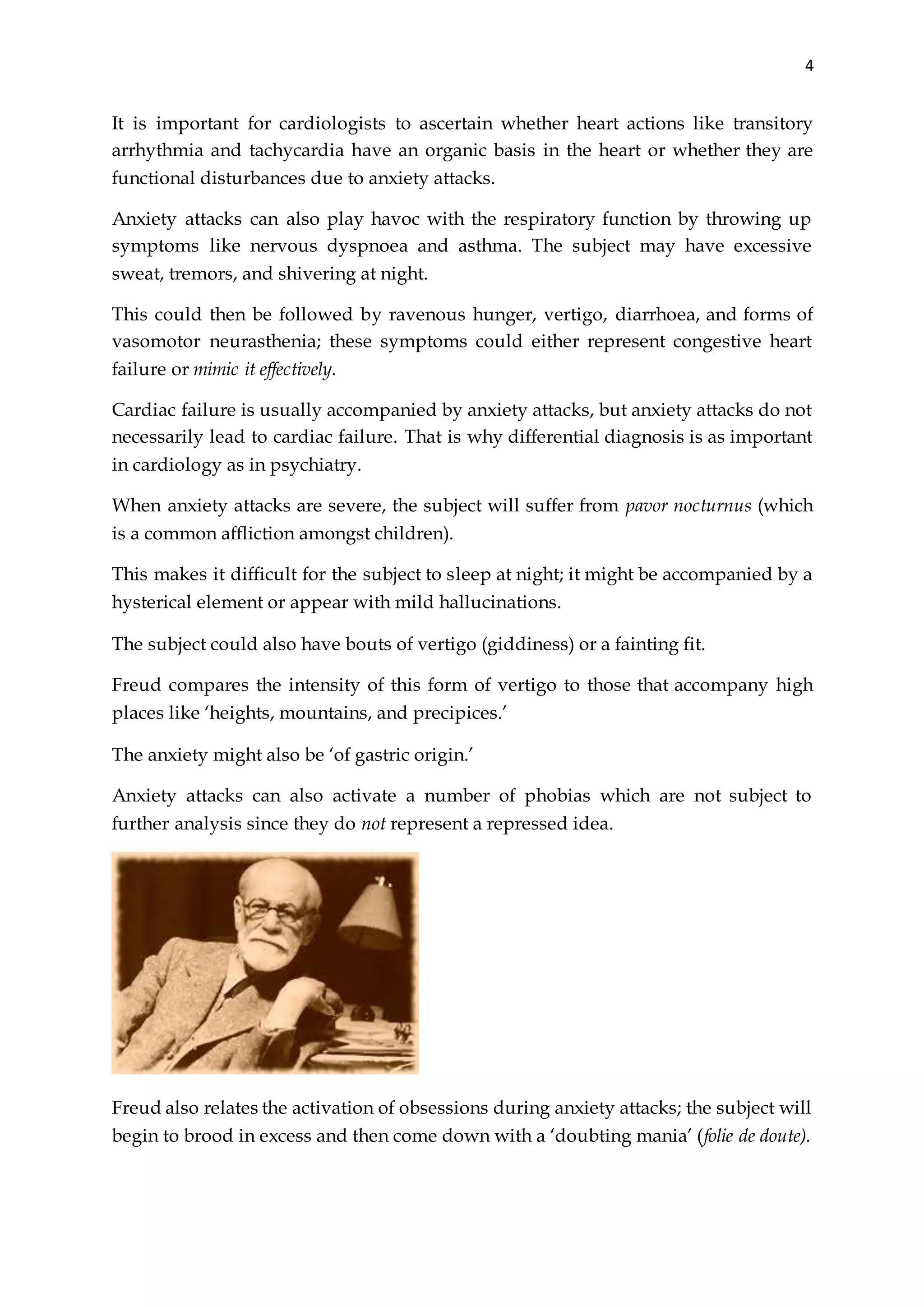 Sigmund Freud on Anxiety Neurosis | DOCX