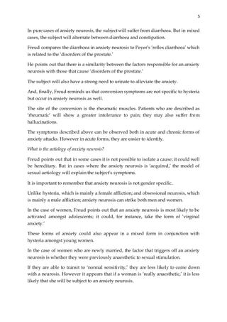 Sigmund Freud on Anxiety Neurosis | DOCX | Brain and Nervous System ...