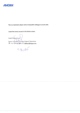 Recomendation letter AMGEN May2015 | PDF
