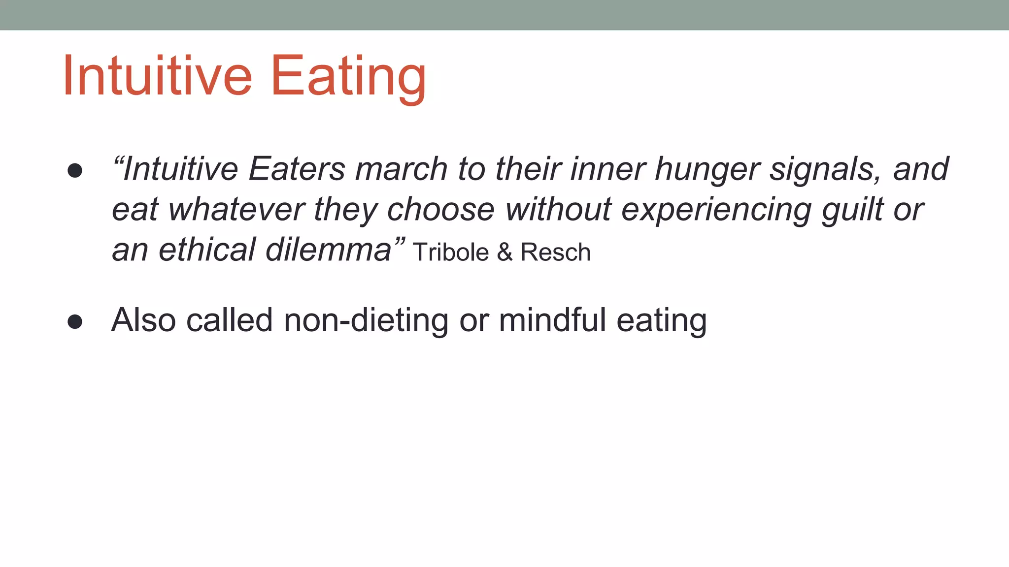 Intuitive Eating | PPT