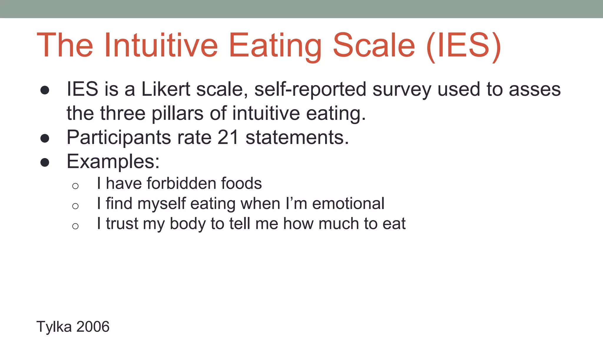 Intuitive Eating | PPT