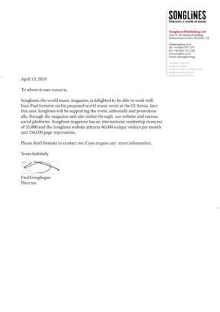 Songline Mag | PDF | World/International Music | Music