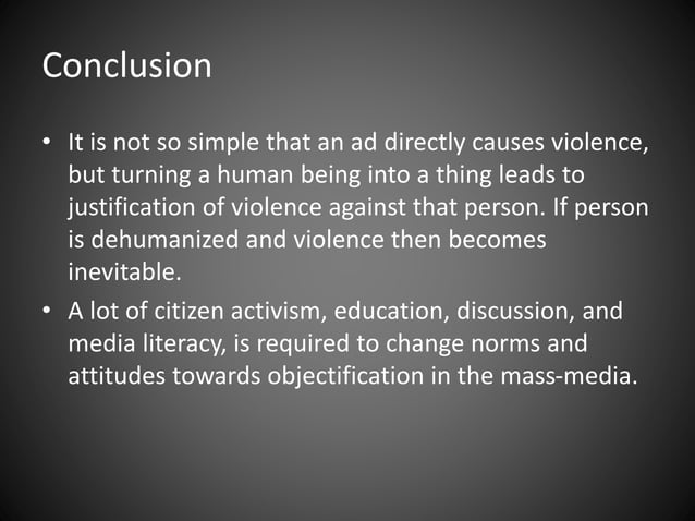 Objectification - Marketing Strategy | PPTX