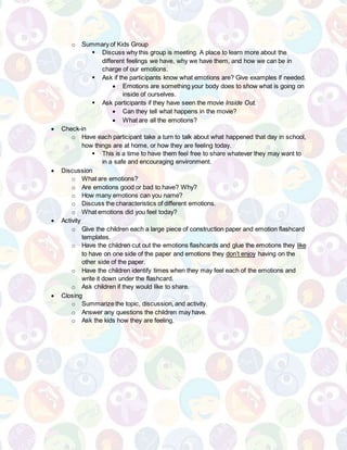 Group- Emotions Kids group FINAL* | PDF