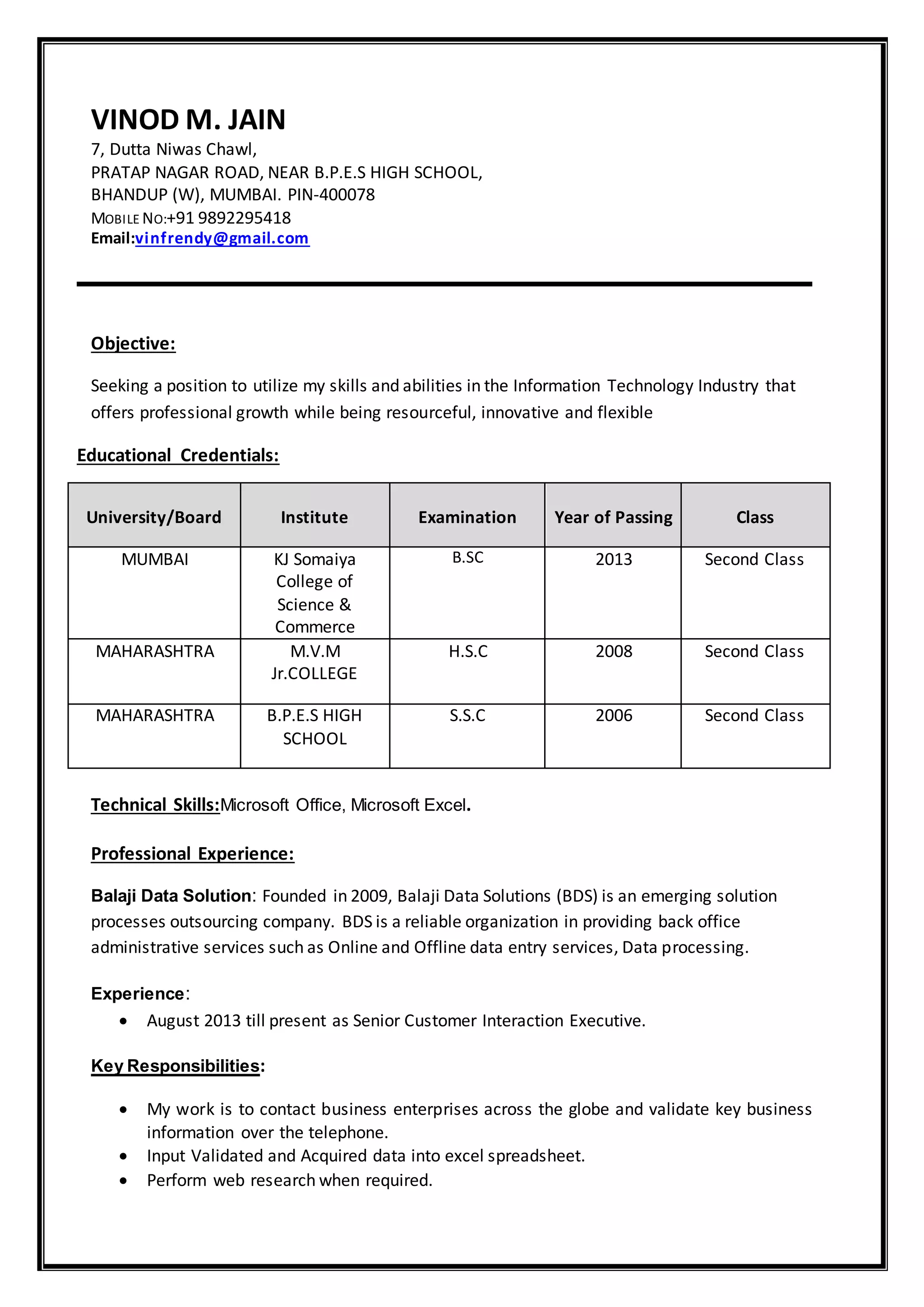 CV_Vinod_Jain (1) | PDF