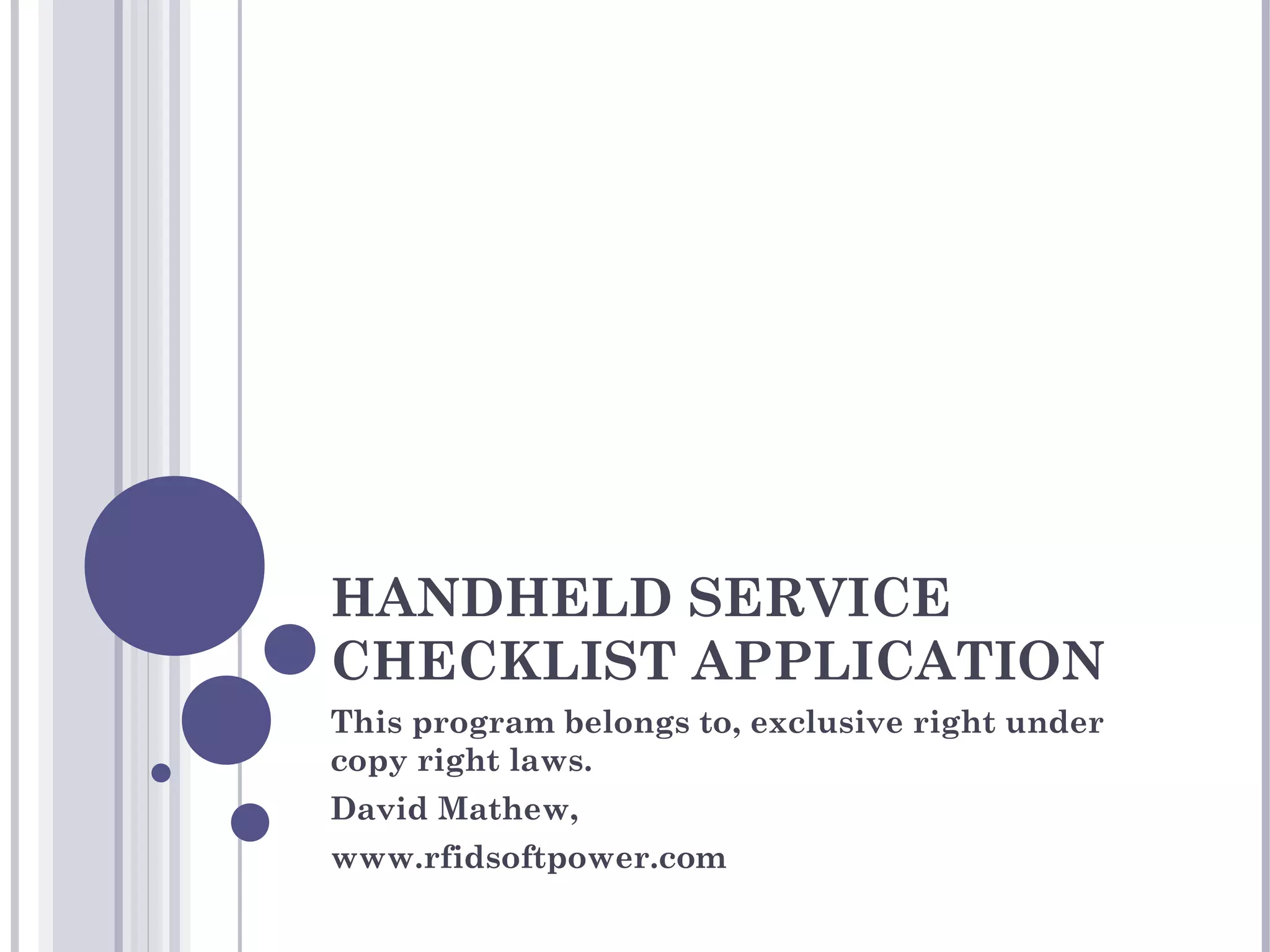 Service_Checklist | PPT