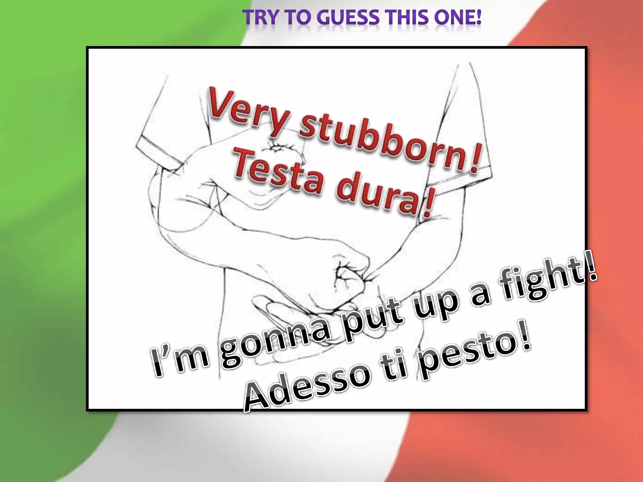 Italian gestures | PPTX