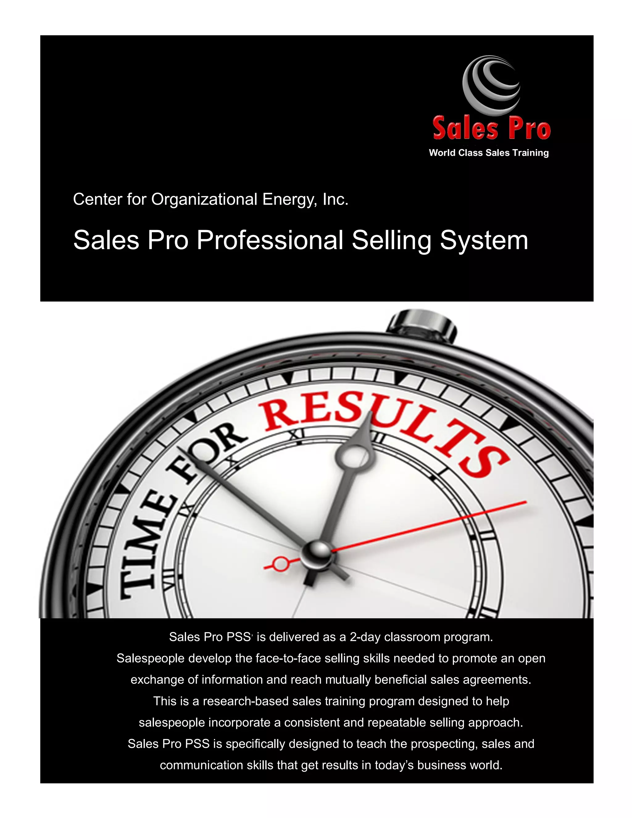 Sales Pro Brochure 2015A | PDF