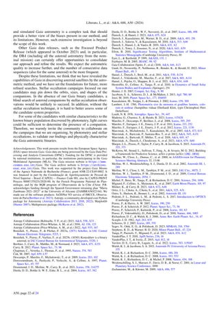 Binary asteroid candidates in Gaia DR3 astrometry | PDF