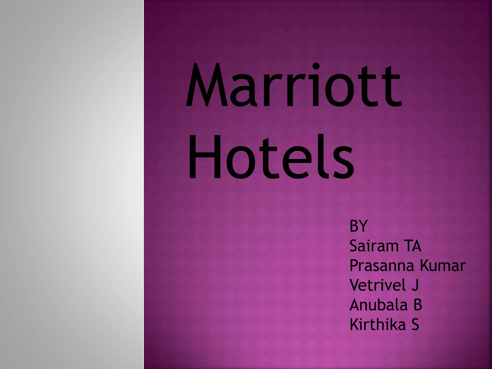 Marriott Case Study | PPTX