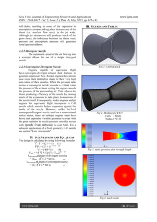 Fluid Structure Interaction Based Investigation of Convergent-Divergent Nozzle | PDF | Physics ...
