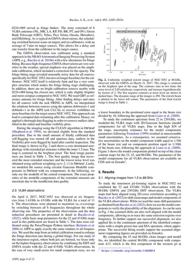 TheputativecenterinNGC1052 - eht interferometry | PDF