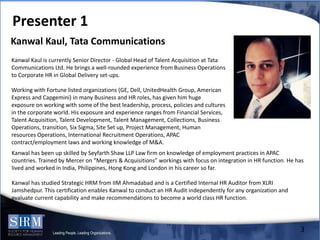 Presentation on Talent Acquisition in the age of Big Data - SHRM | PPT