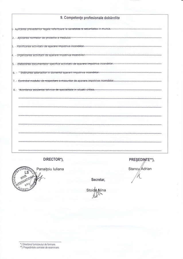 CADRU TEHNIC PSI | PDF