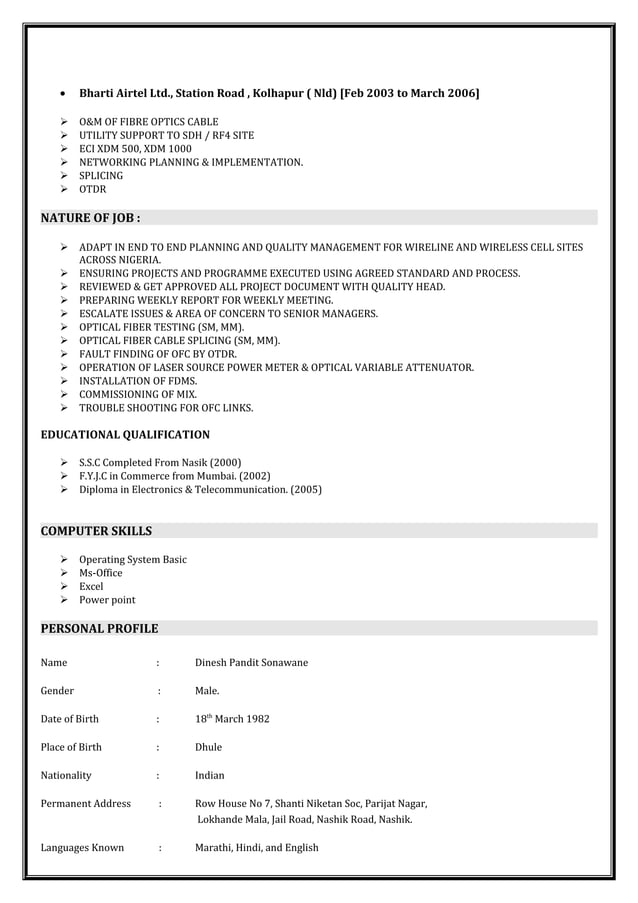dinesh resume | PDF